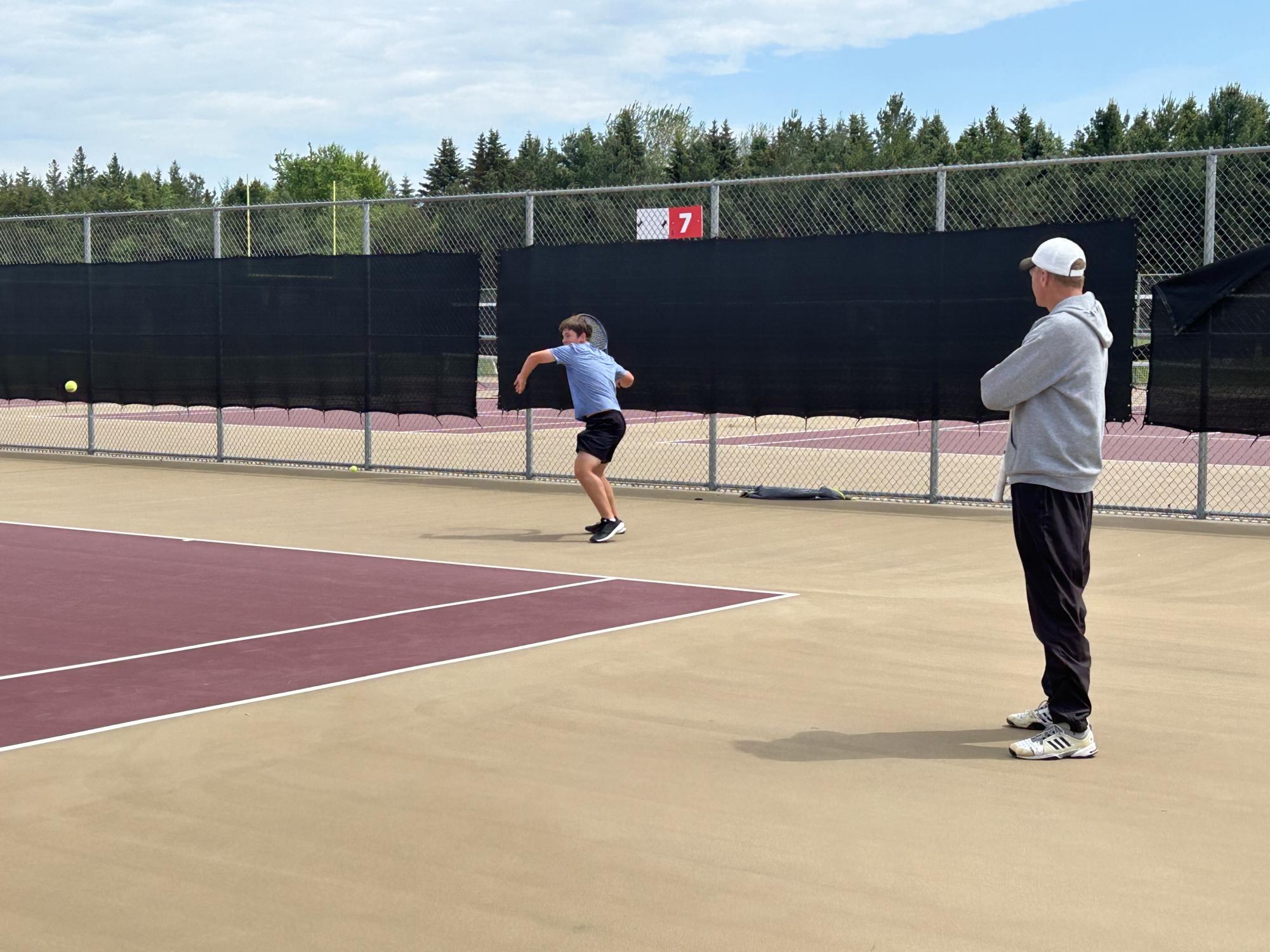 Boys tennis grows in numbers and talent with help of coach Jay Knutson ...